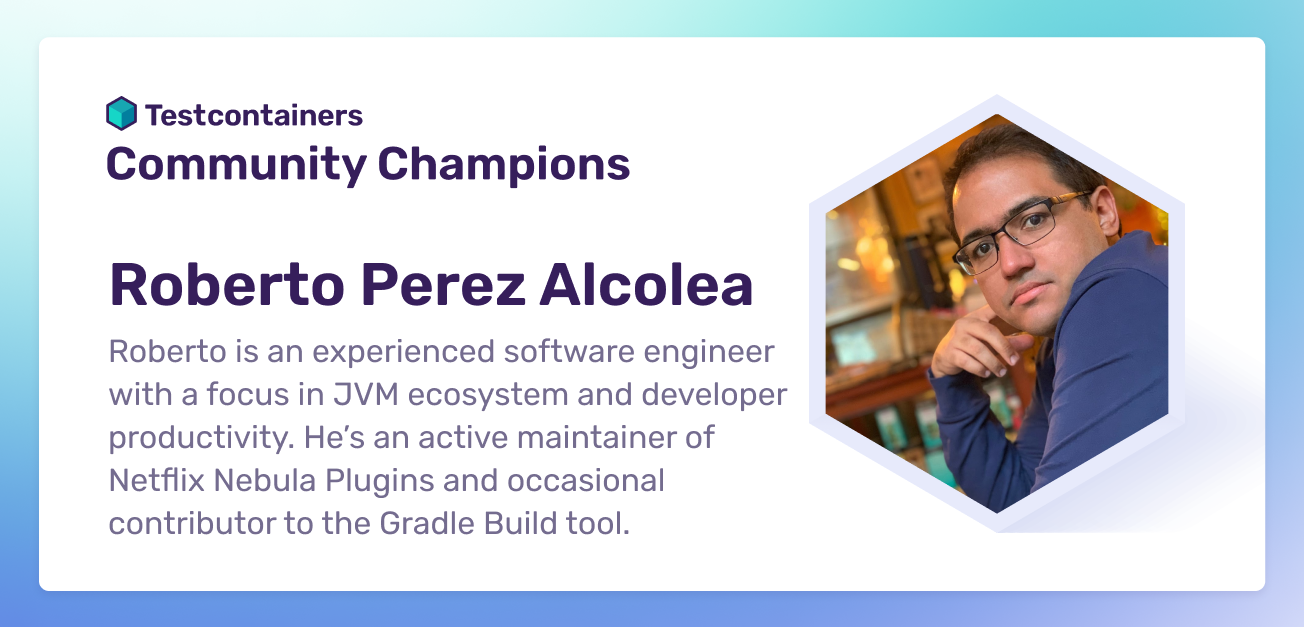 Community Champion: Roberto Perez Alcolea Community Champion: Roberto Perez Alcolea