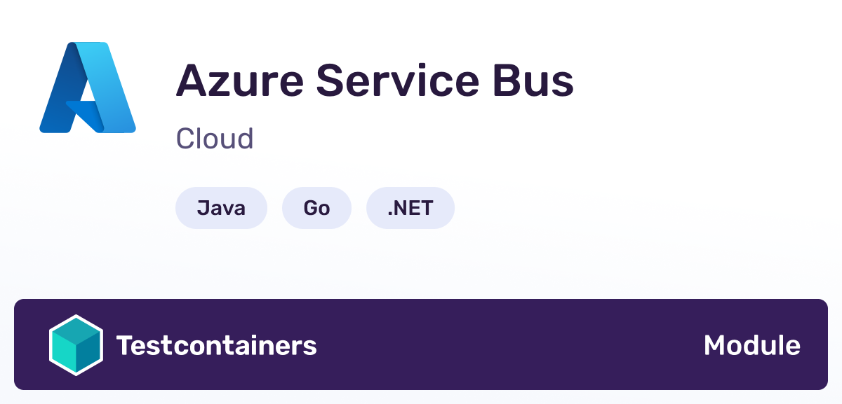 Testcontainers Azure Service Bus Module