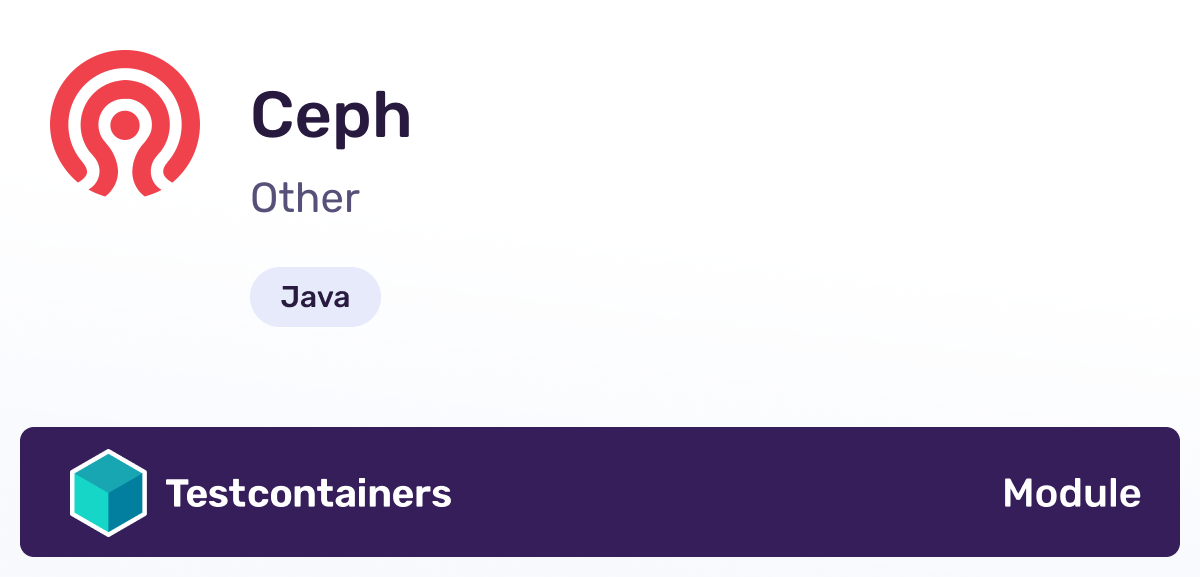 Testcontainers Ceph Module
