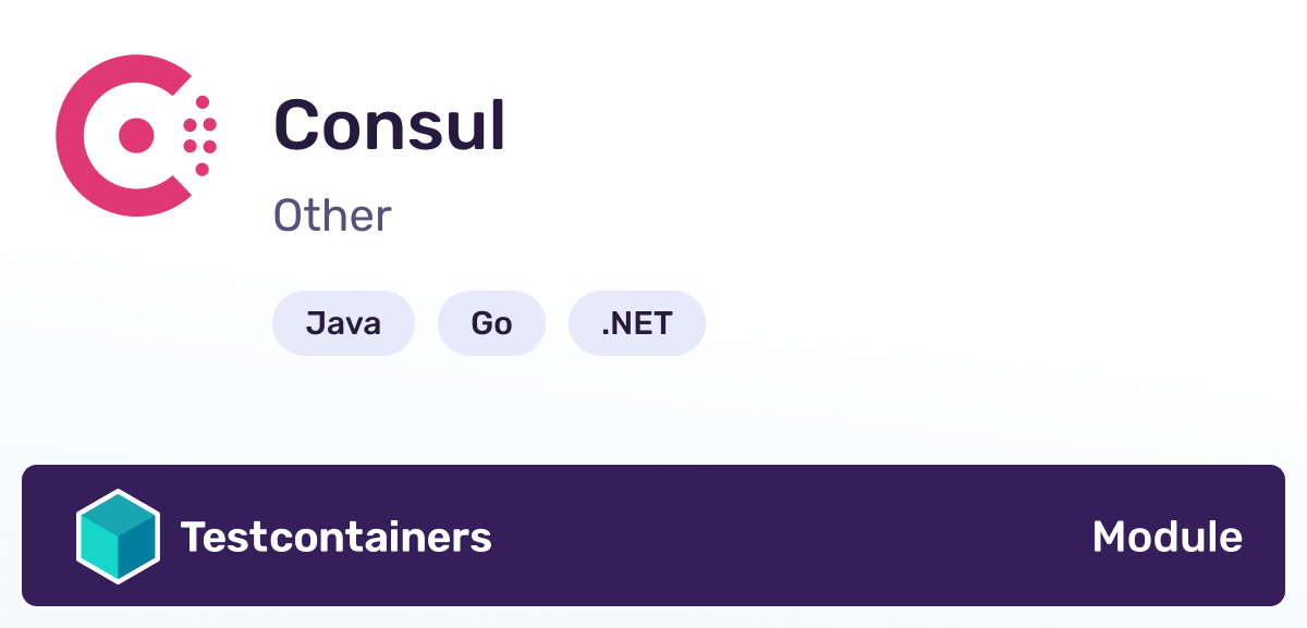 Testcontainers Consul Module