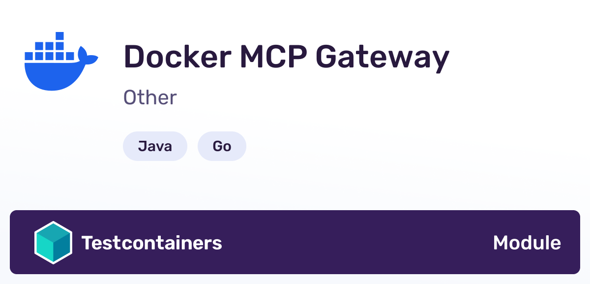 Testcontainers Docker MCP Gateway Module