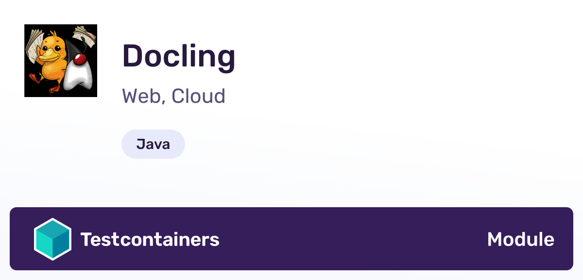 Testcontainers Docling Module