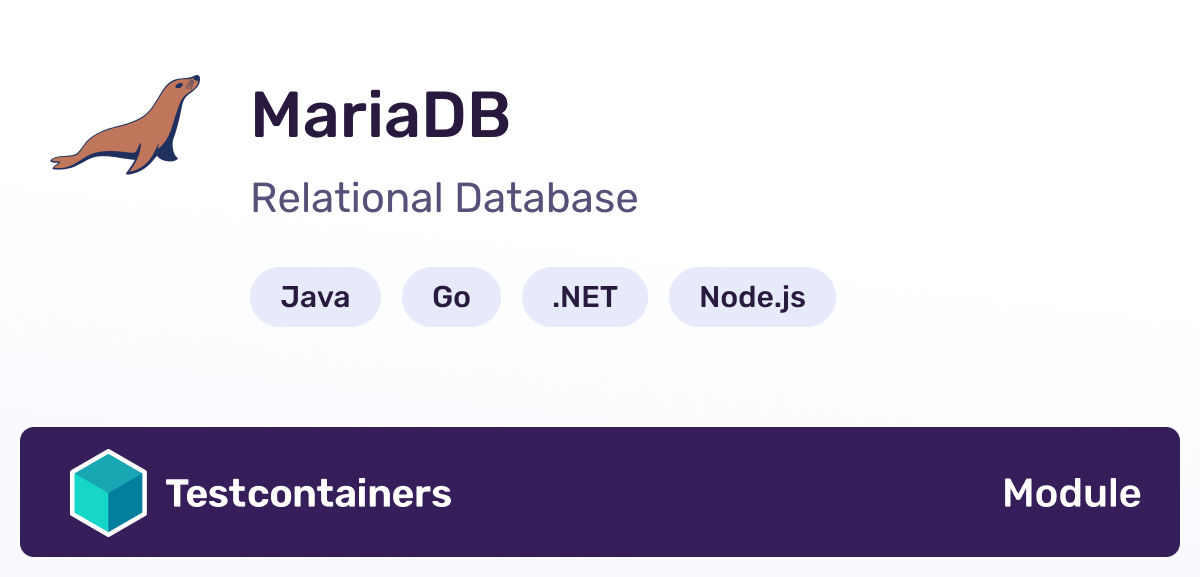 Testcontainers MariaDB Module