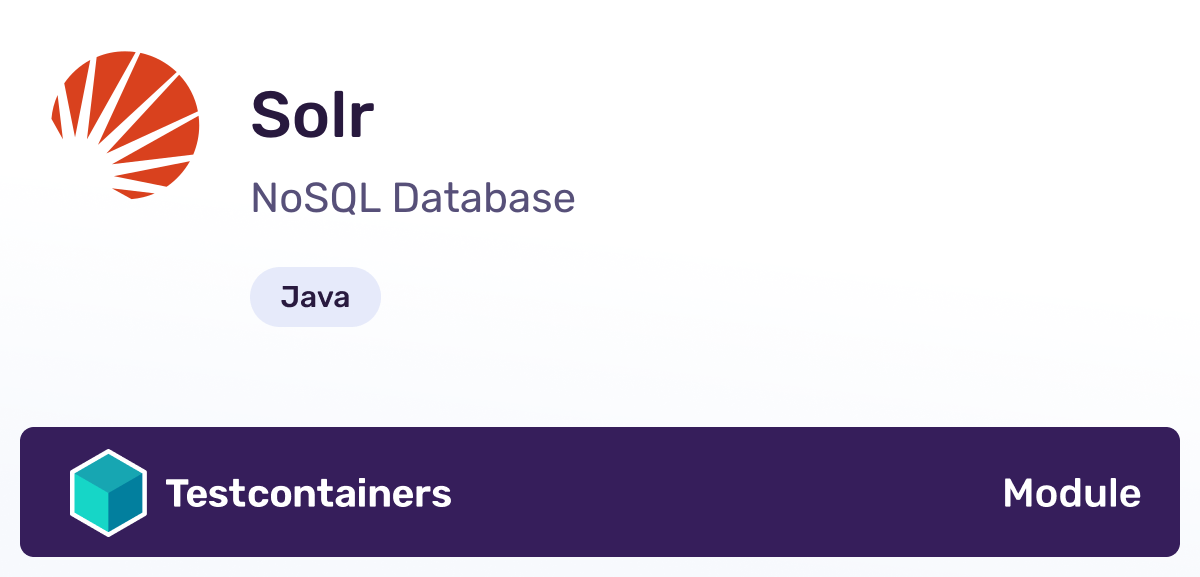Testcontainers Solr Module