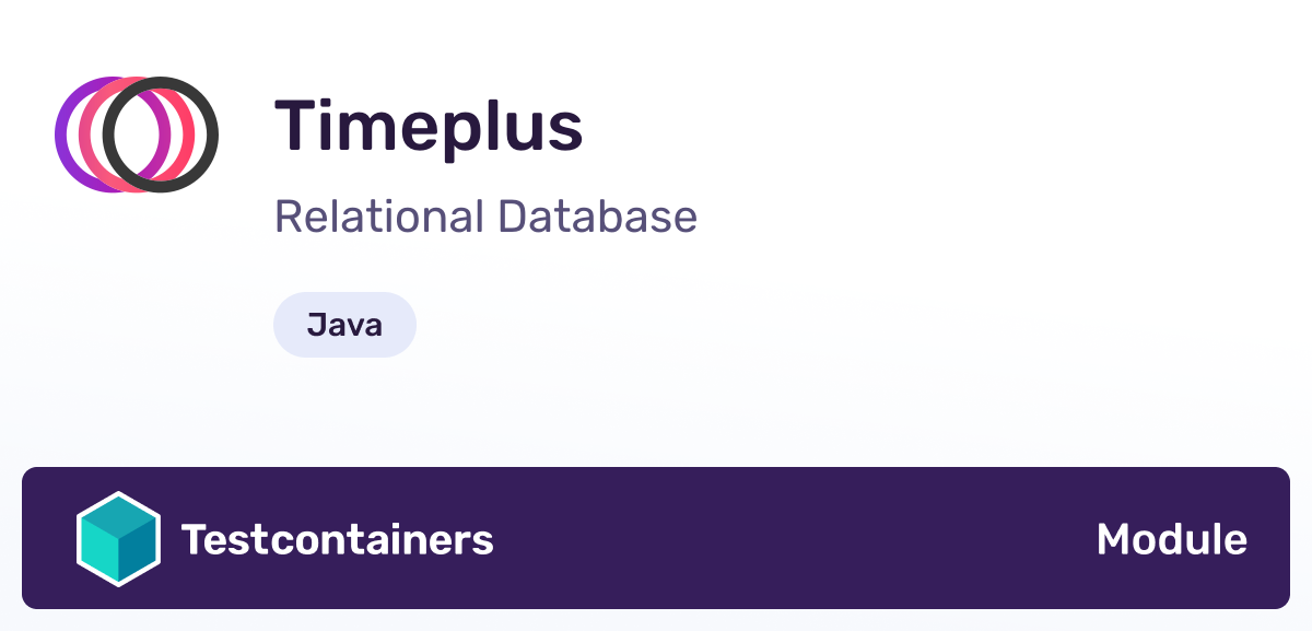 Testcontainers Timeplus Module